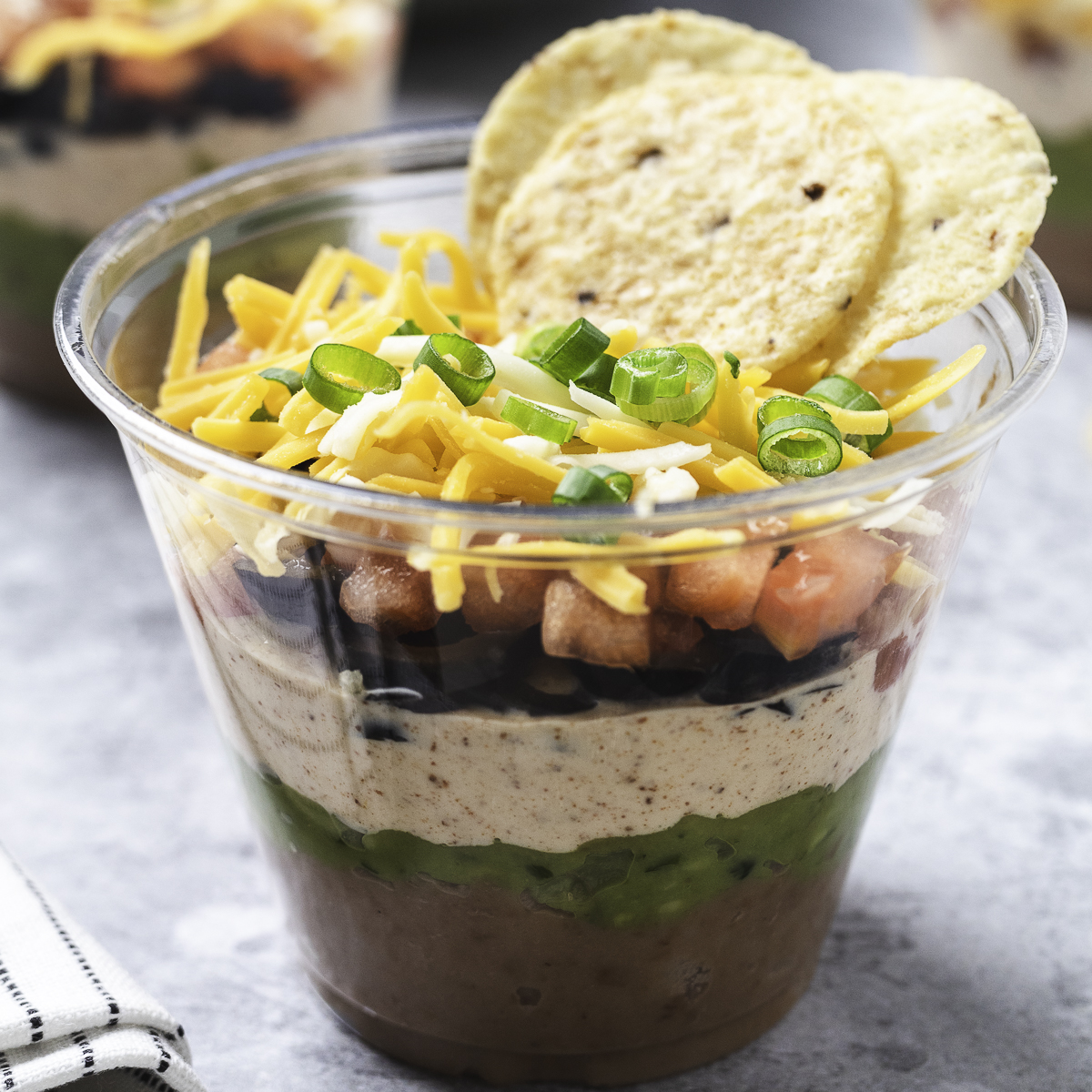 Easy Taco Dip Cups